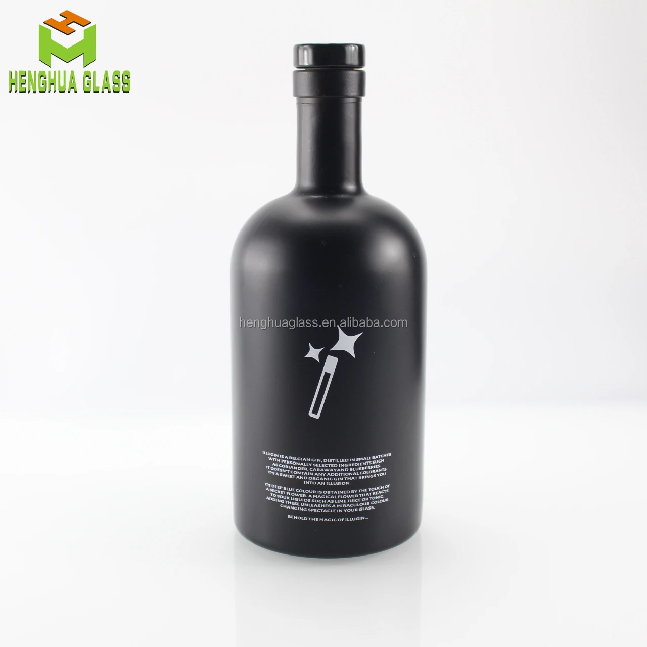 Oem Odm-botella De Alcohol De 700ml,Negra Mate,500ml,Botellas De Vodka ...