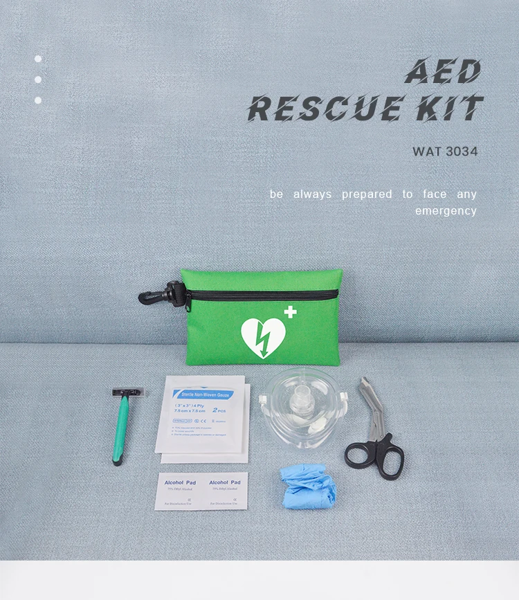 First Aid Cabinet Aed Response Kit Cpr Medical Diagnostic Test Kits ...