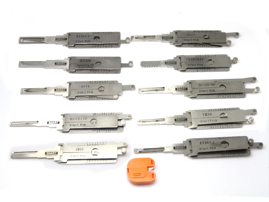 Auto Euro 2 In 1 Decoder And Lock Pick 10pcs Hu64 Hu66 Hu100r Hu101 ...
