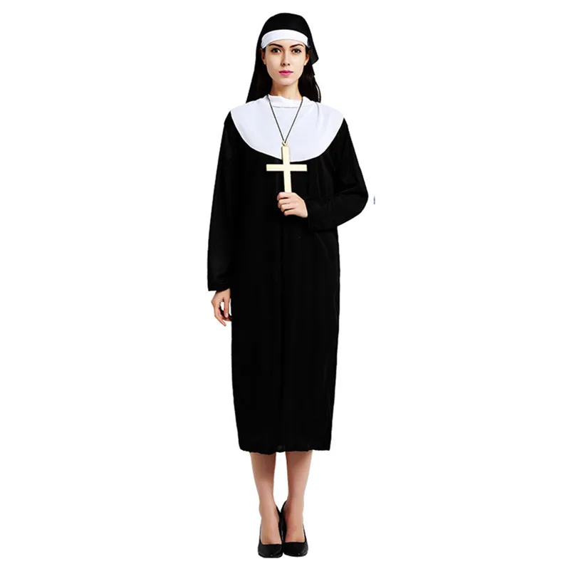 Wholesale Polyester Christian Clothing Nun Virgin Mary Clothes Priest ...