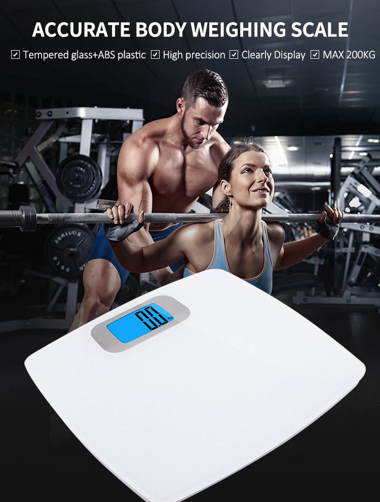 High Precision Load Cell Body Weight Digital Bathroom Weighing Scale ...
