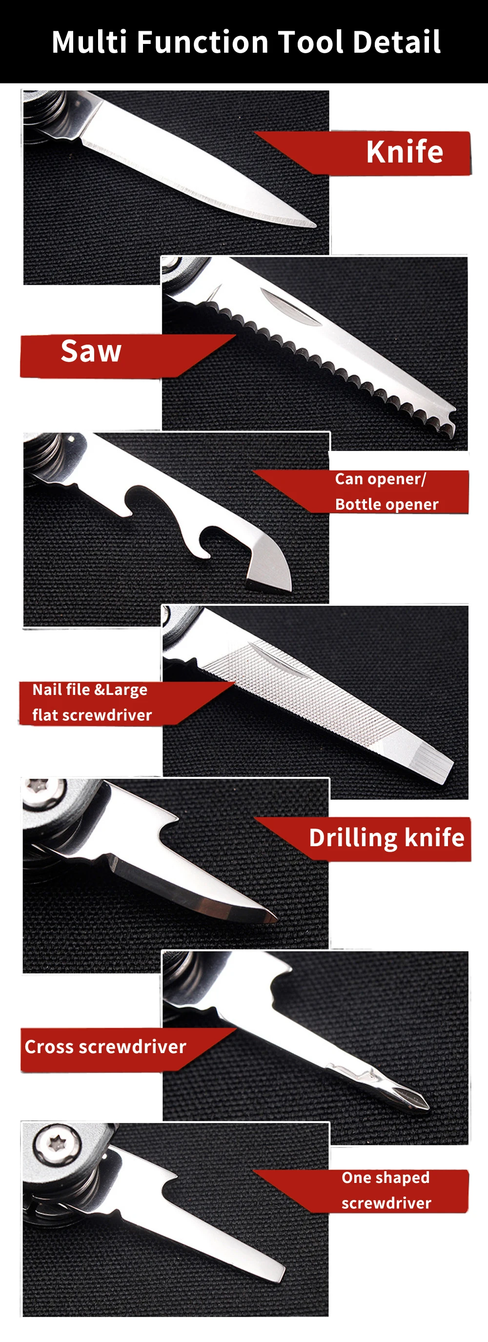 Stainless 2cr Multi Tool Mq-007p Fishing Multitool Multipurpose Pocket ...