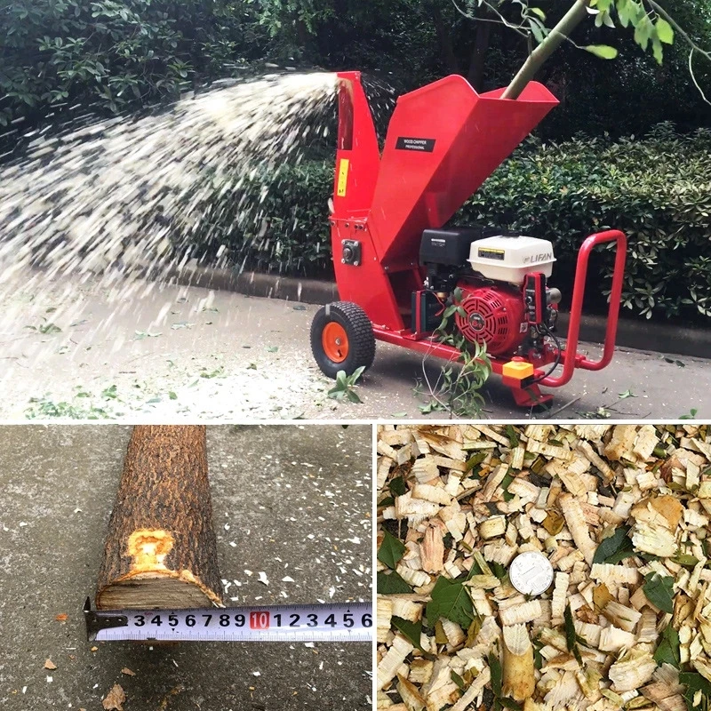 Portable Gasoline Tree Leaves Crusher Shredding Machine Tree Branch ...