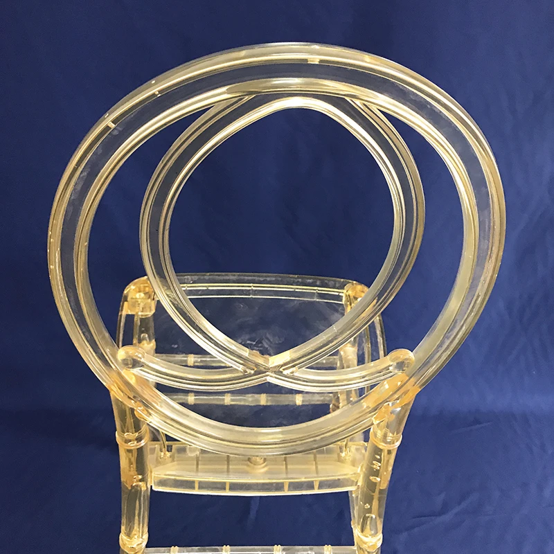 Wedding Resin Acrylic Amber Phoenix Chair JC-C243