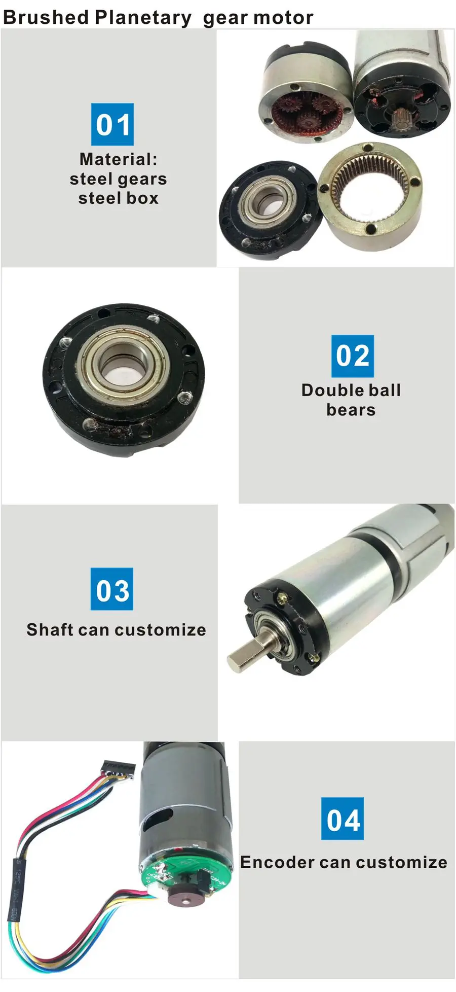 Buy Gearbox 12v Dc Motor 24v 20w 60w 300rpm 500rpm 100rpm 10 Rpm Dc ...