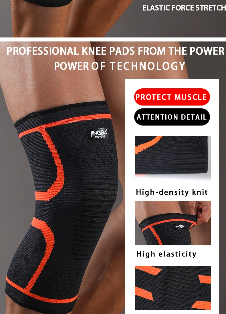 JINGBA Custom Knee Brace Ama Zon Temu Shein Popular Compression Knee ...