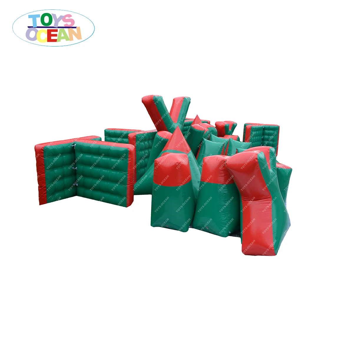 Interactive Inflatable Outdoor Paintball Bunker Air Ball Barricades Set ...