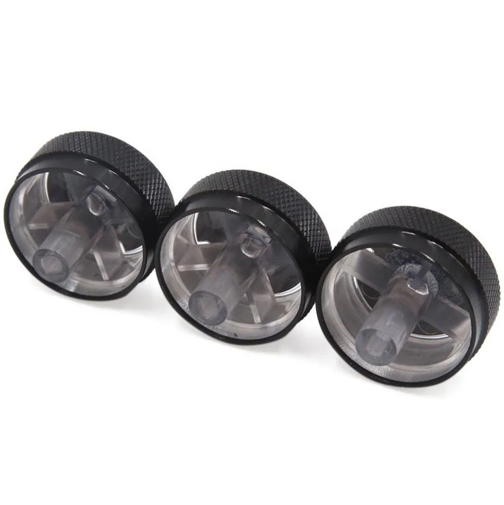 Black Air Condition Heater Panel Rotary Control Switch Knob Set for ...