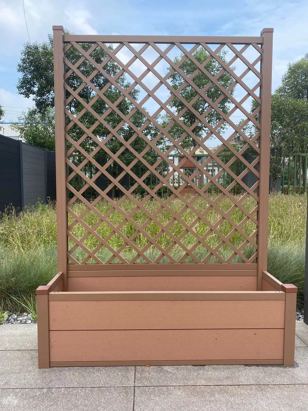 Wholesale Outdoor Large Wpc Wood Recycle Plastic Flower Planter Pot Box ...