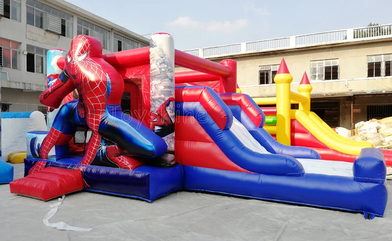 China Manufacturers Wholesale Commercial Spiderman Castles Bouncer ...