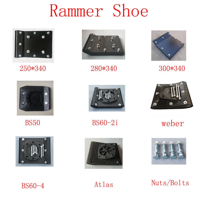 Replacement Tamping Rammer Shoe for Weber / Wacker /mikasa / Atlas