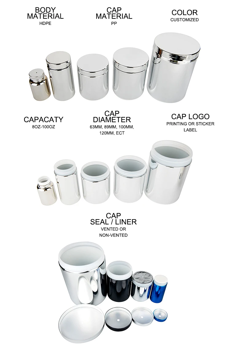 Hdpe Sports Nutrition Protein Powder Packaging Container Tubs ...