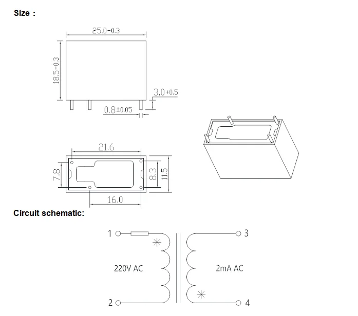 small 220V/2mA ct pt potential current voltage transformer| Alibaba.com