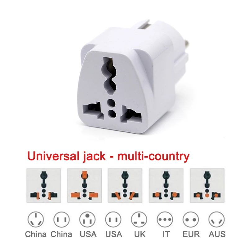 Universal Us Uk To Eu Europe Plug Travel Wall Ac Power Charger Outlet ...