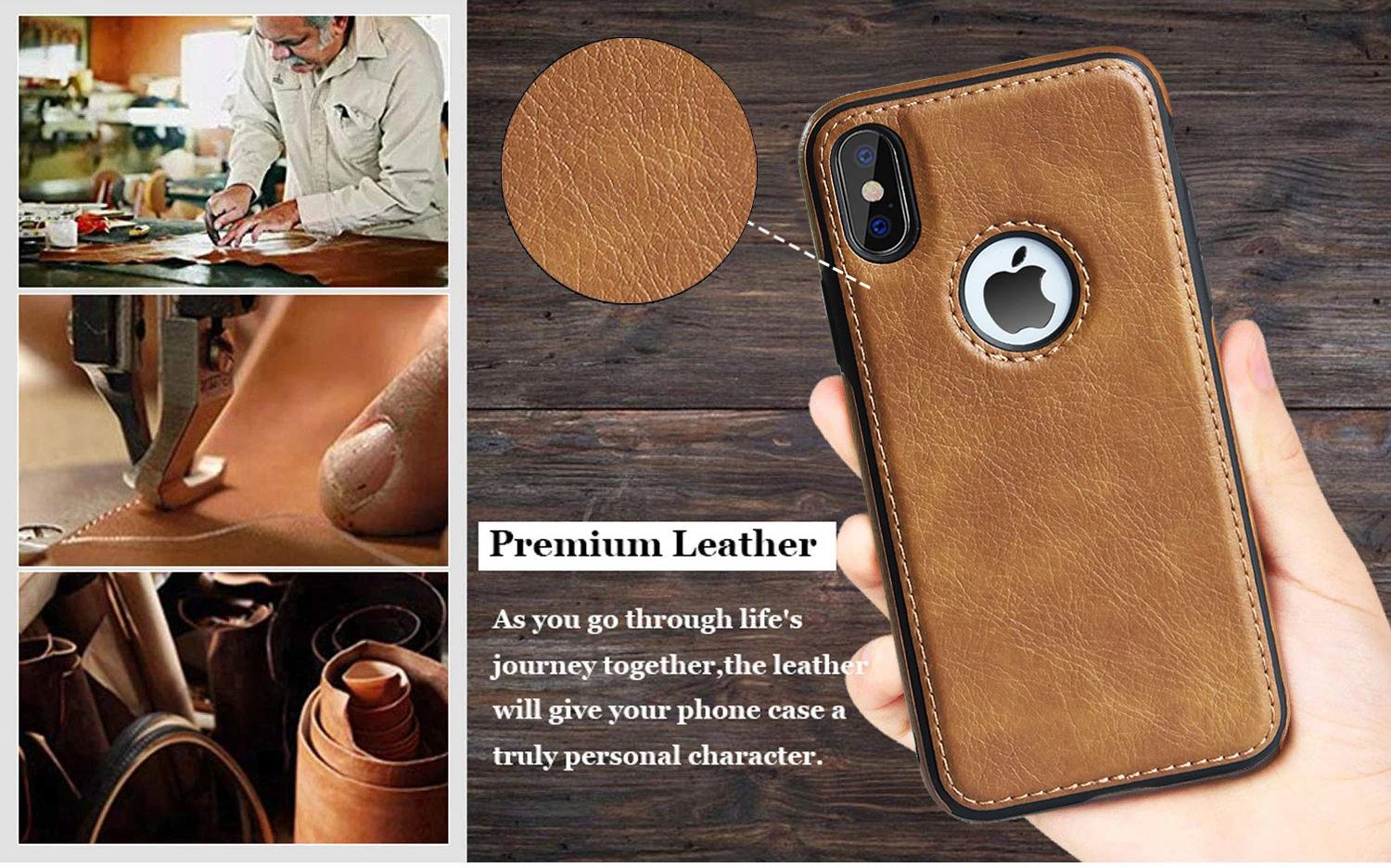 Luxury Vintage Pu Leather Back Cover Soft Protective Mobile Phone Case ...