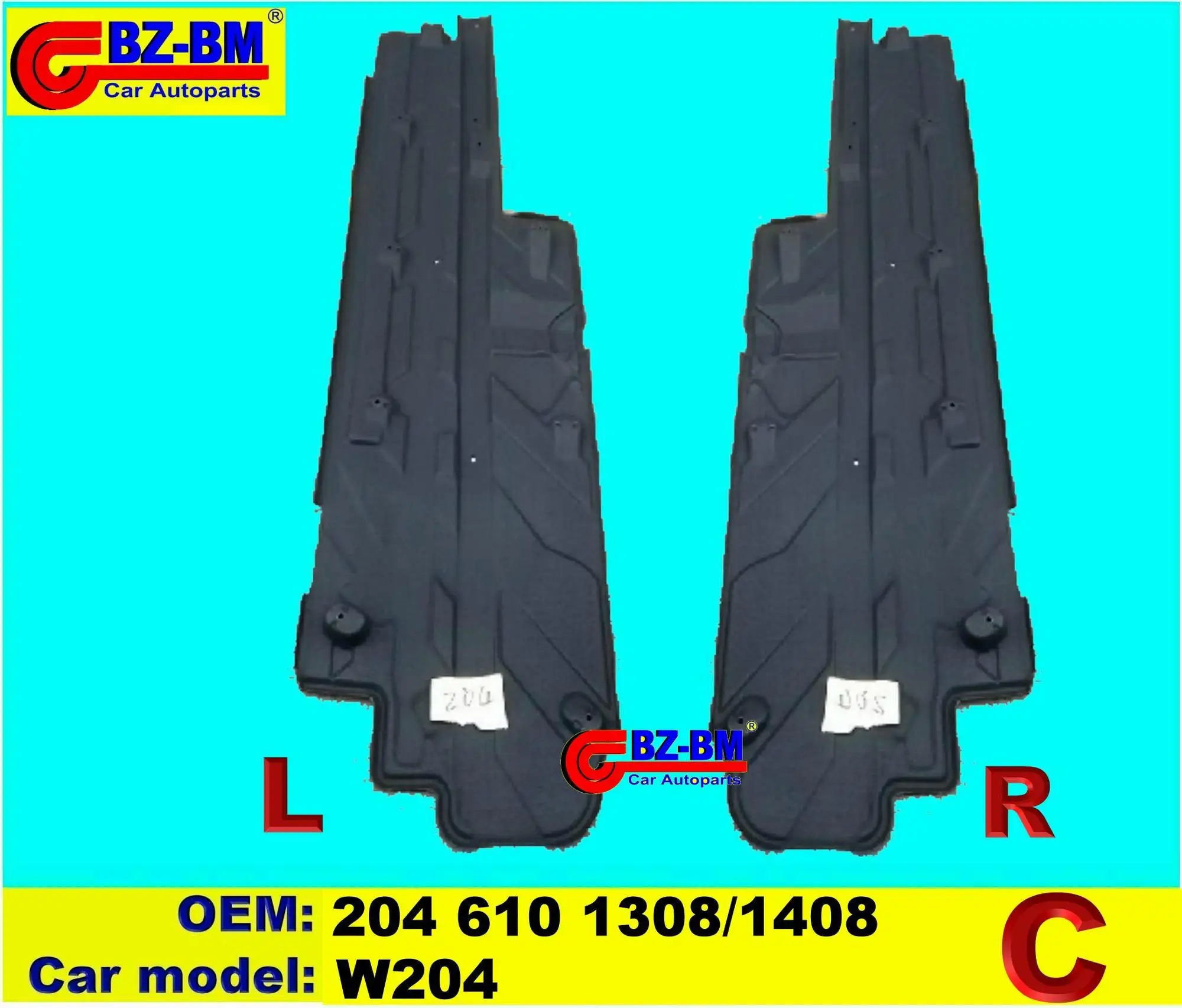 220 524 5330 Engine Shield Splash Guard For Benz Radiator Water Tank ...