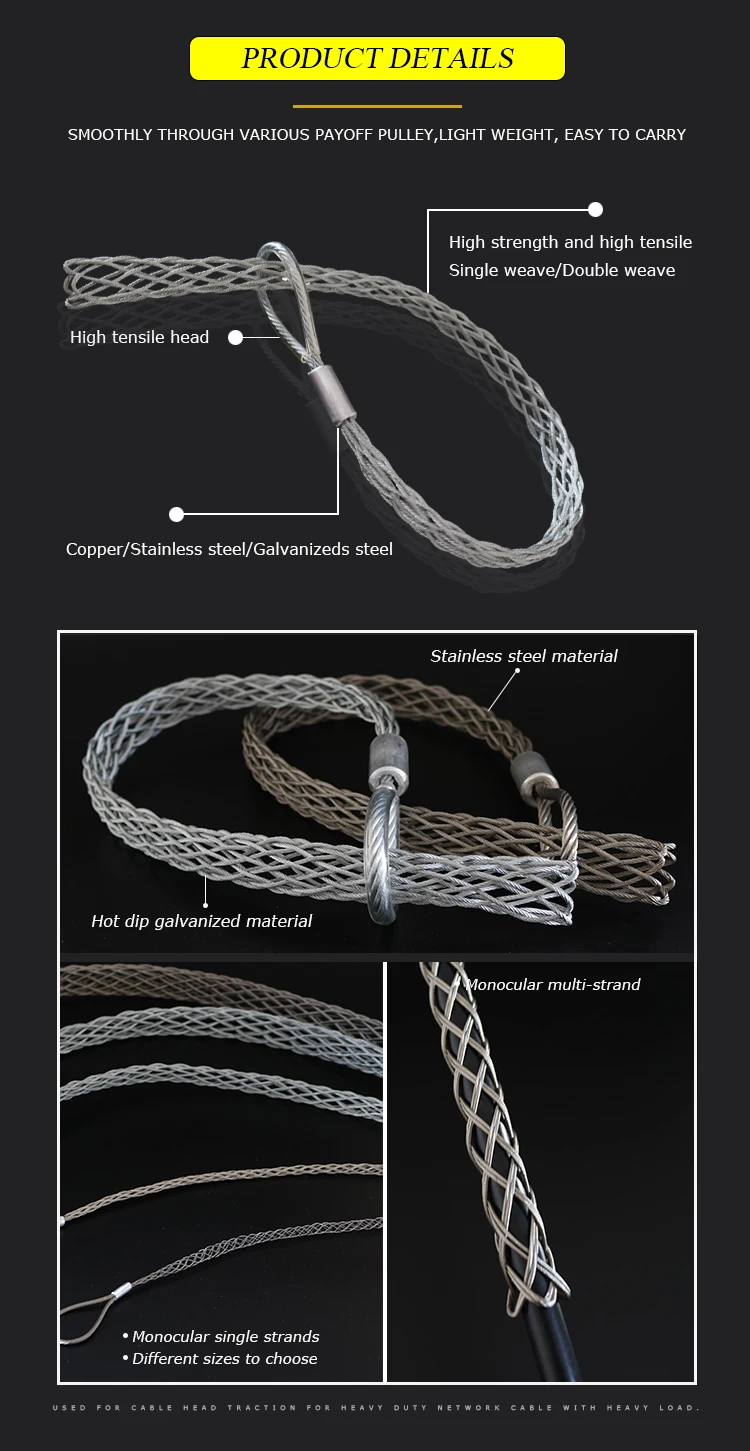 Wire Mesh Support Grips - Durable Cable Management Solutions