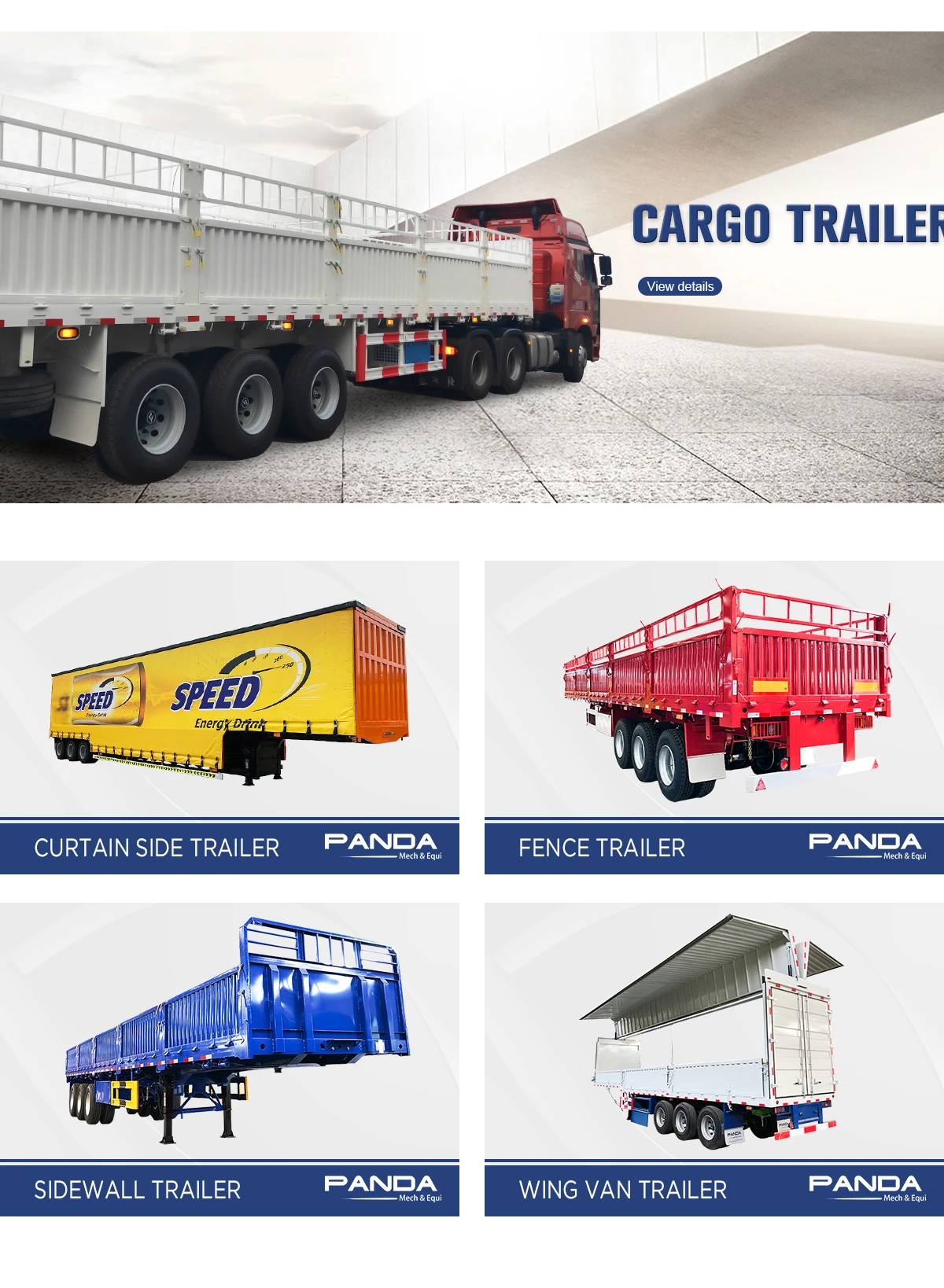 Shandong Panda Mechanical Co., Ltd. - Flatbed trailer, Container Trailer
