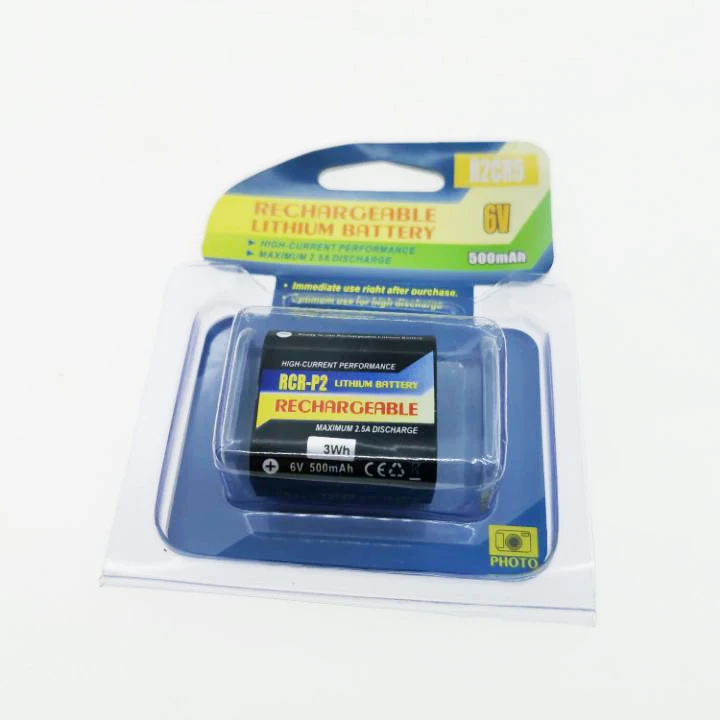 NEW Battery CR-P2 RCR-P2 6V 500mah - Rechargeable Li-ion