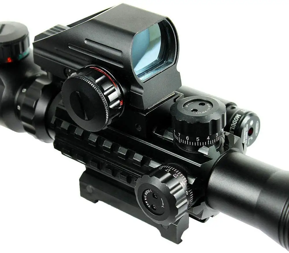 LUGER Scope Combo 4-12x50eg Dual Illuminated Reticle Sight