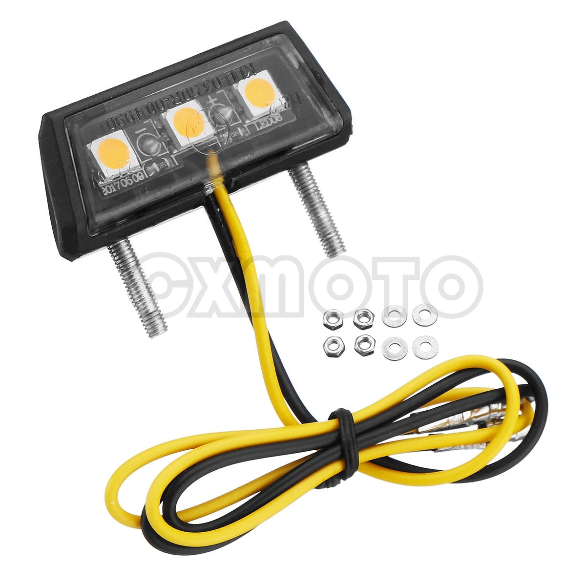 Universal White/blue/amber Light Color Motorcycle Led License Number ...
