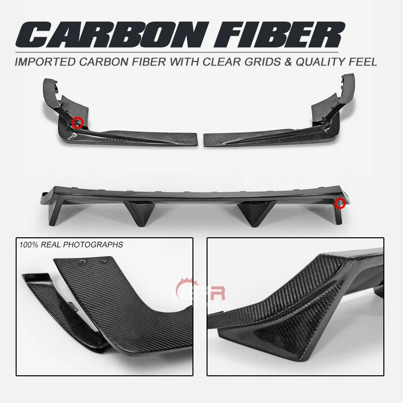Hyundai Genesis Sedan G80 K-Style Carbon Fiber Rear Bumper Diffuser ...