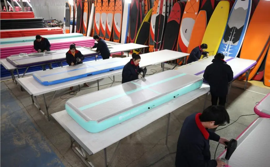 20m Giant Inflatable Air Track Gymnastics Airtrack Floor Trick Mat ...