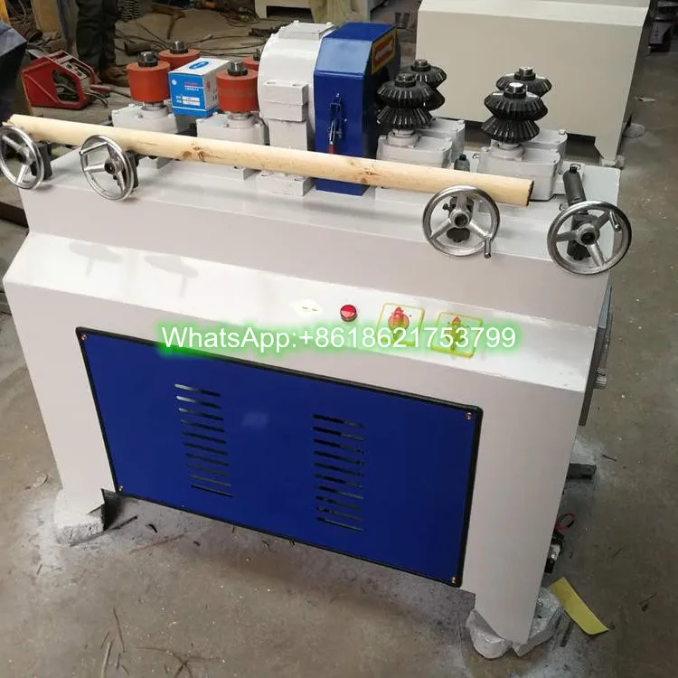Automatic Mop Rod Rounding Machinery Wood Round Bar Processing Hammer ...