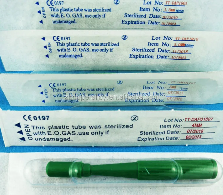 10mm 15mm 20mm Disposable Biopsy Punches for Dermal Anchors