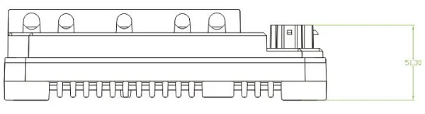 VOTOL Em-100 72350 Pengontrol Motor DC Tanpa Sikat untuk Skuter, Sine ...