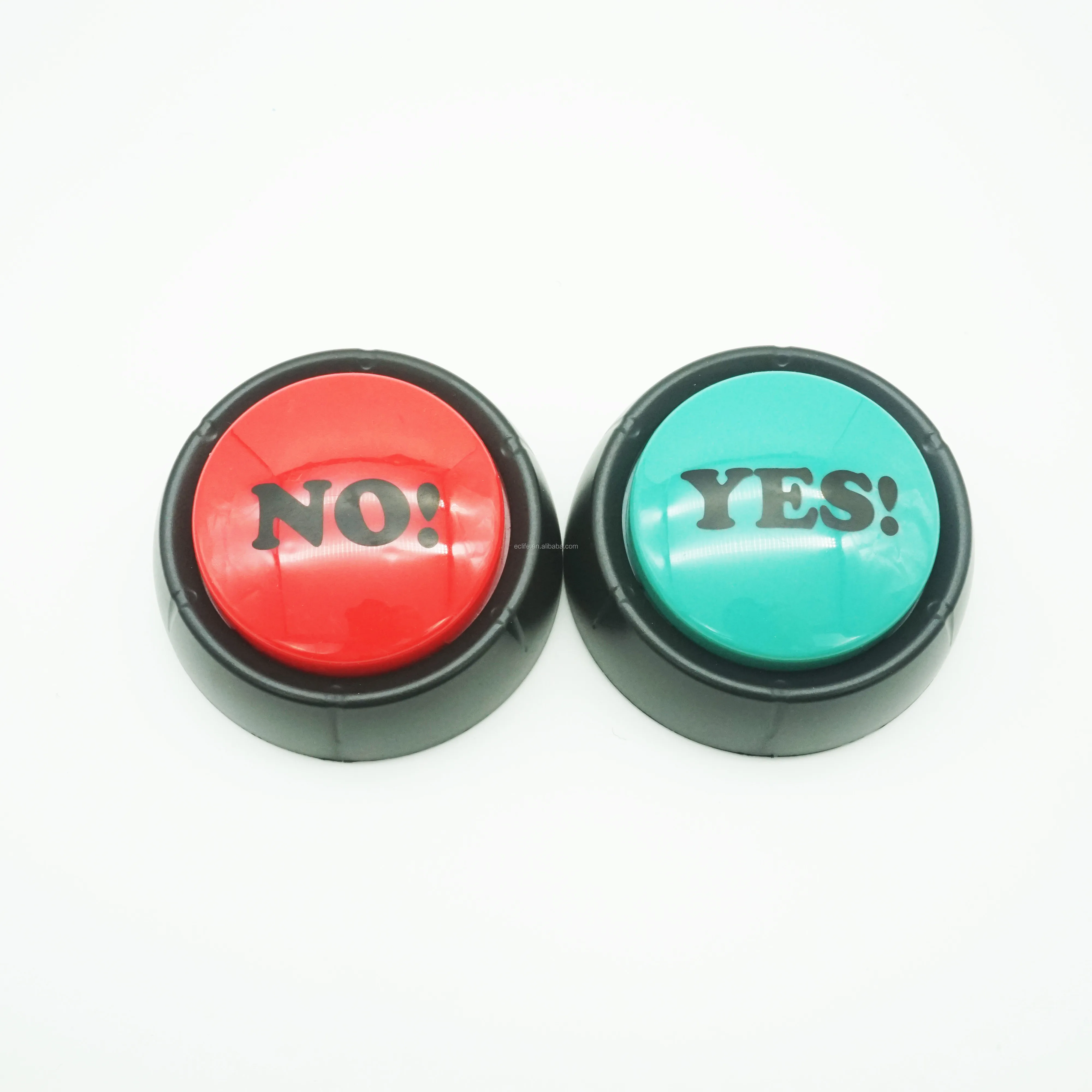 Yes No Sound Button Talking Yes & No Buzzer Game Funny Round Squeeze ...