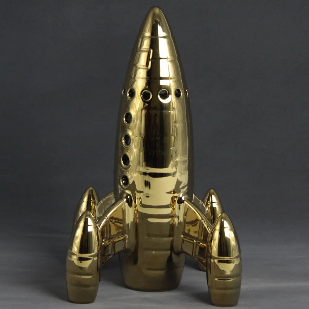 Modern Style On Glazed Gold Color Nordic Decoration Statue Creative ...