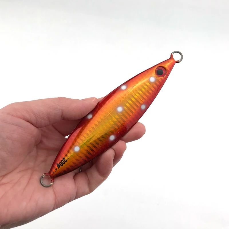 Obsession 12# Luminous Slow Pitch Jig Lures 60g 100g 150g 200g Flat ...