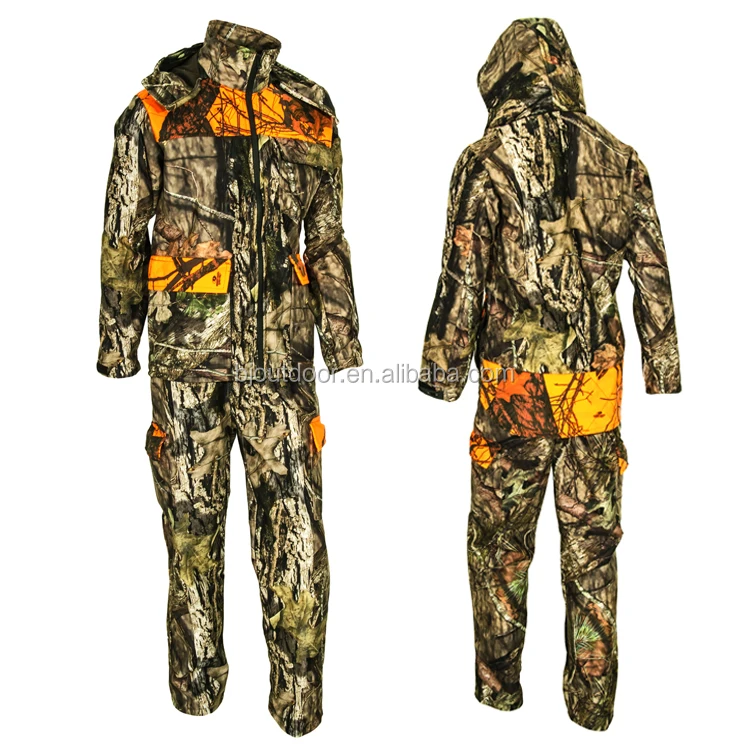 Hunting Blaze Orange Camo Clothes Jacket With Pant From Bj Outdoor ...