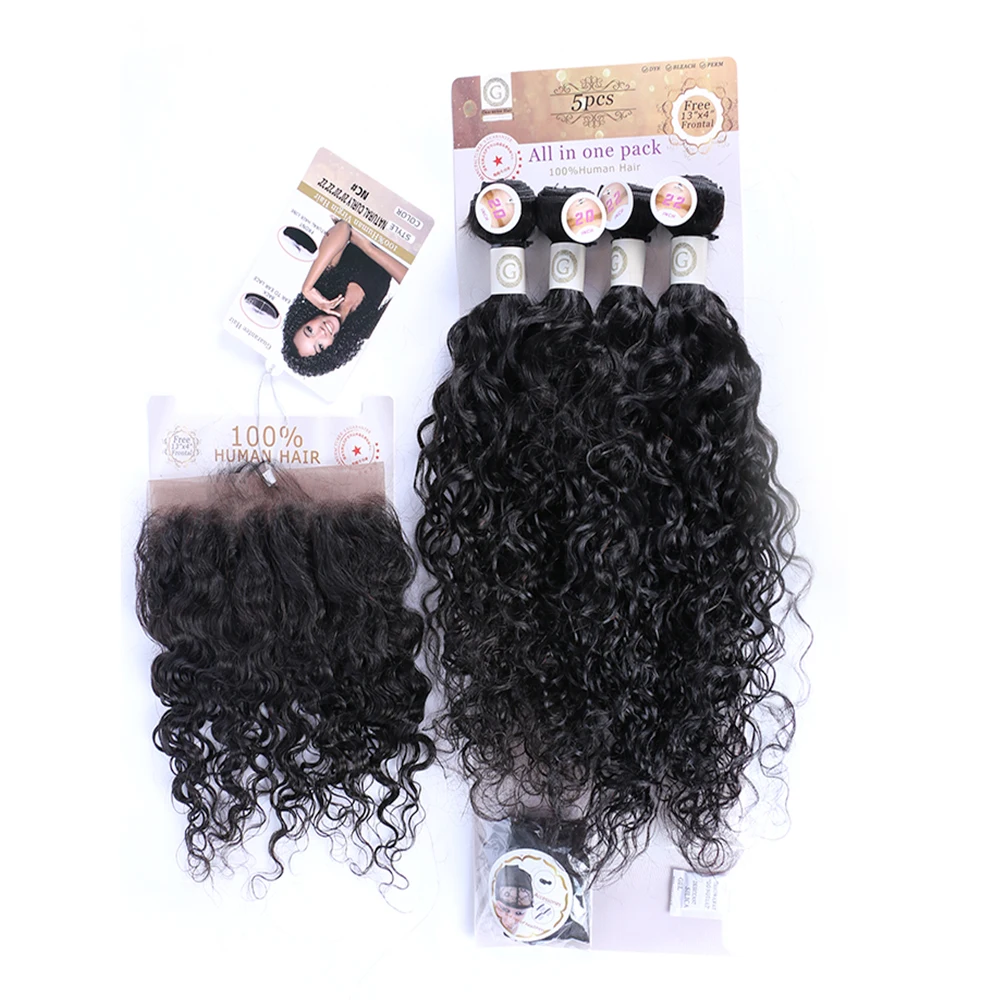 High Quality Virgin Packet Hair Natural Wave Water Wave For Whole Set ...