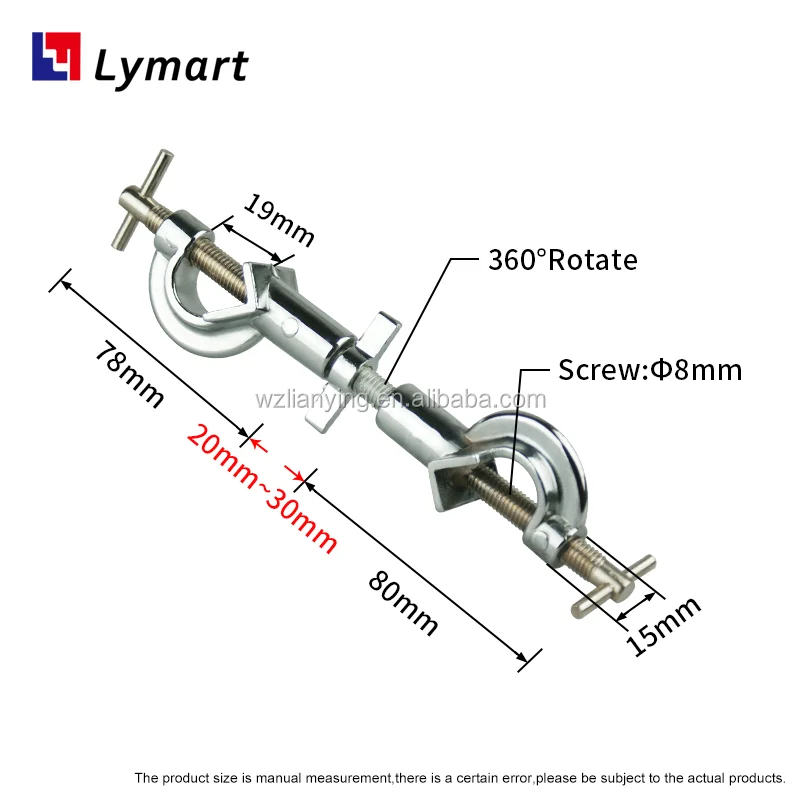 Metal Adjustable Rotary Lab Swivel Cross Clamp - Buy Swivel Screw Clamp ...