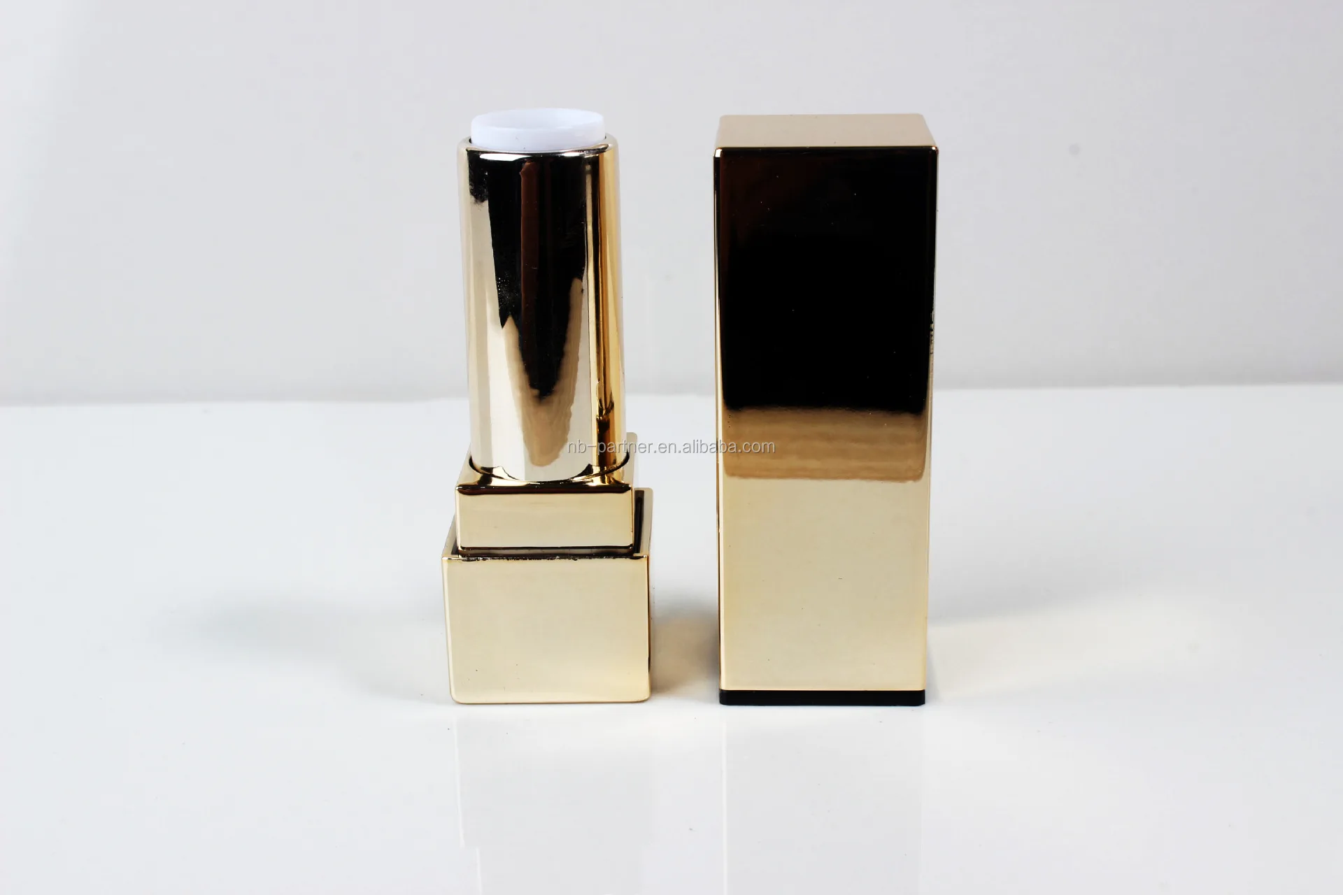 Hot Sale Luxury Gold Square Packaging Tube Lipstick Tube Wholesale High ...