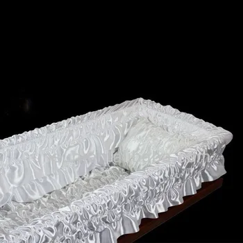 Luxury Casket With Velvet Interior Lining Funeral Caskets Coffins ...