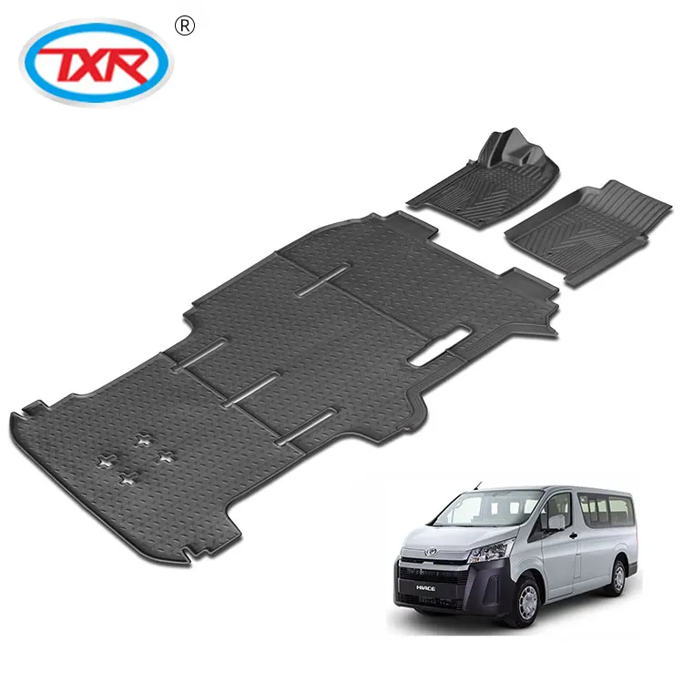 Safe Non Skid Plastic Car Foot Floor Mats Wear Resisting 5d Car Floor ...