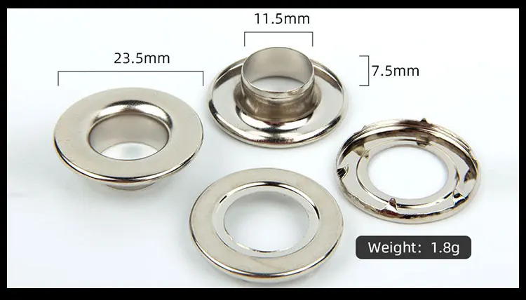 304 Stainless Steel Paper Bag Gold Round Eyelet Grommet 20.5mm Handbag ...