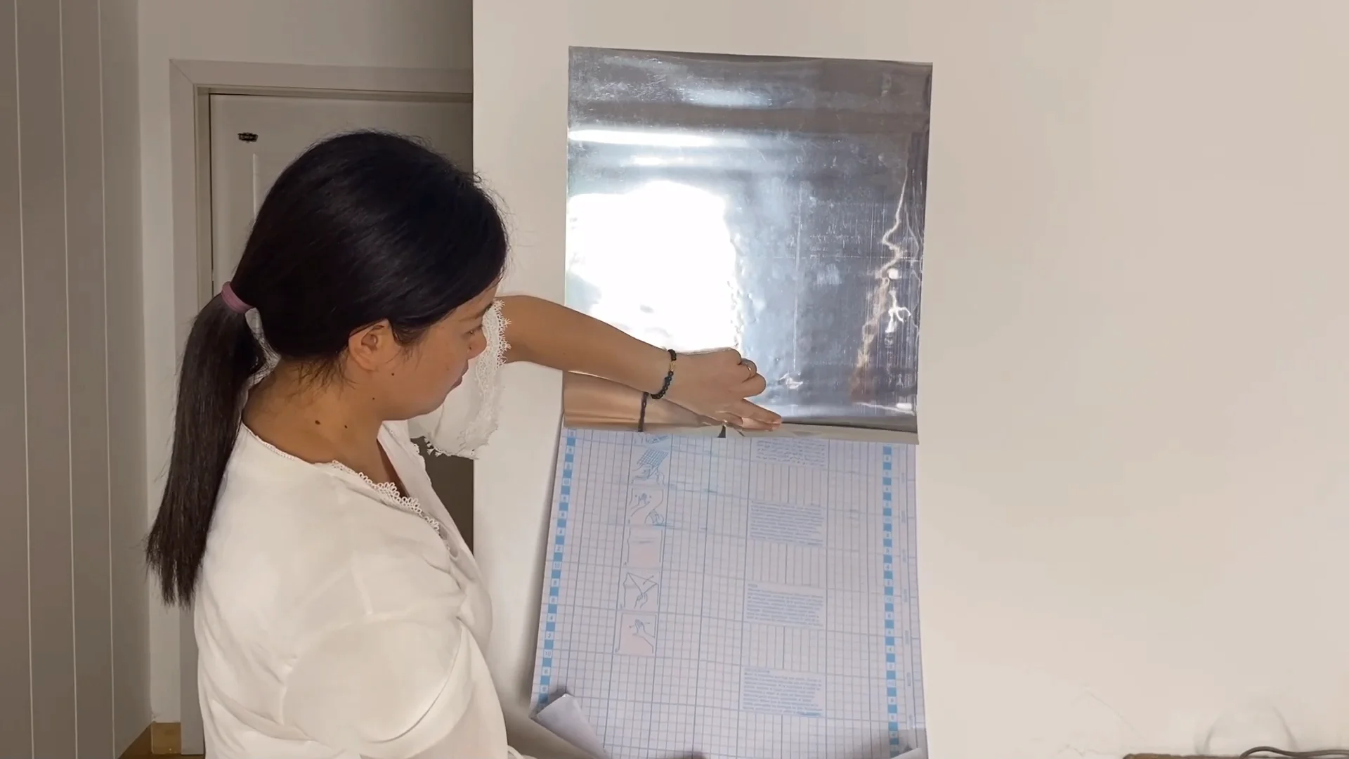 Custom High Reflective Flexible Silver Mirror Sticker Mirror Film Self ...