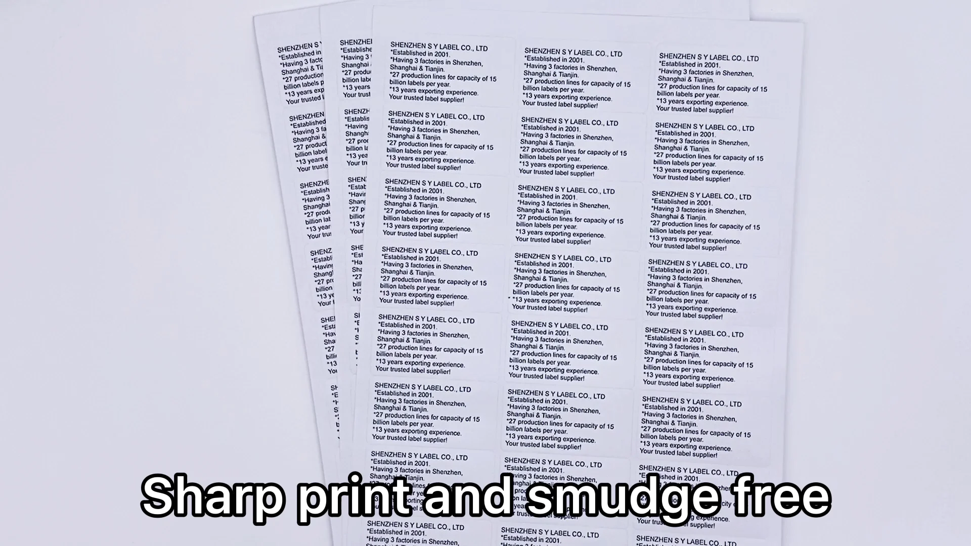 Clear Printing 24 Ups A4 Size Inkjet Laser Labels Self Adhesive Office ...