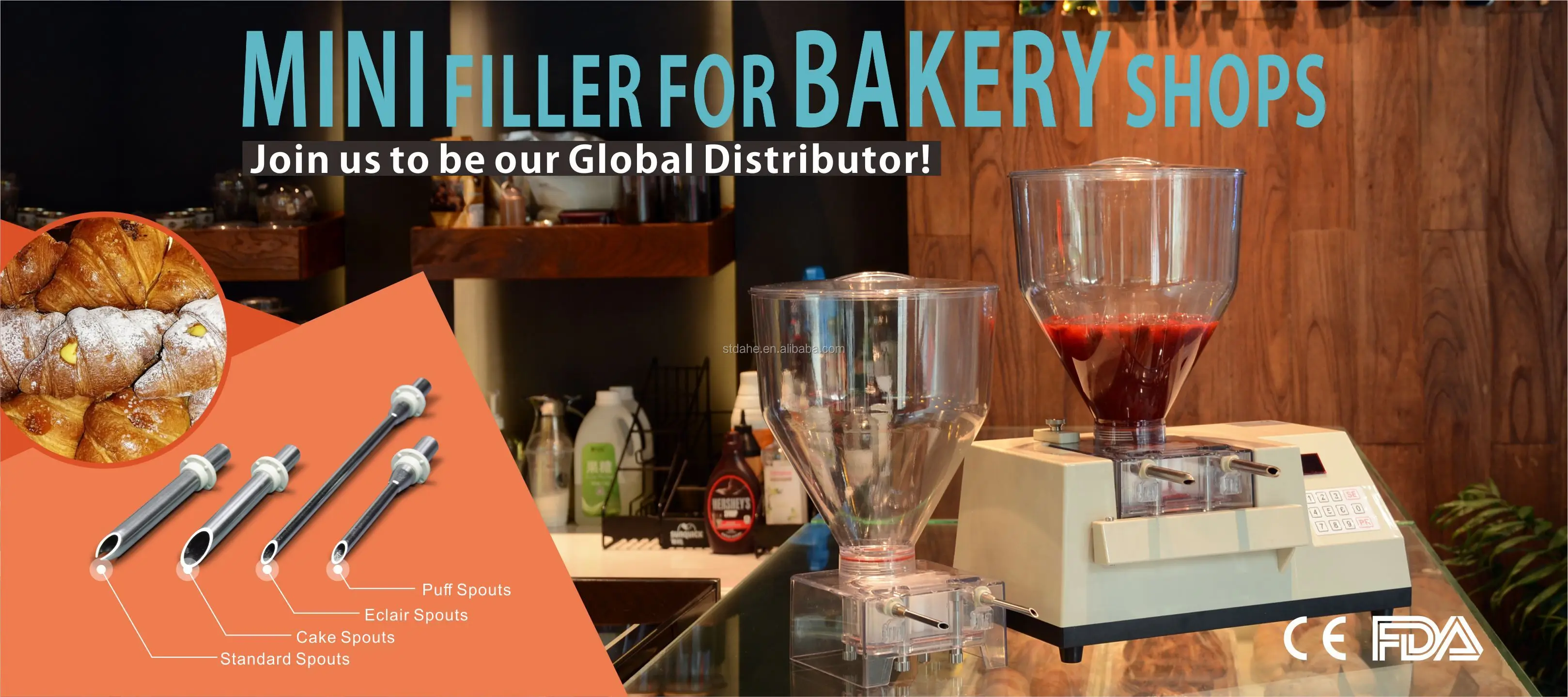 High End Desktop Edhard Same Donut Injector Making Machine