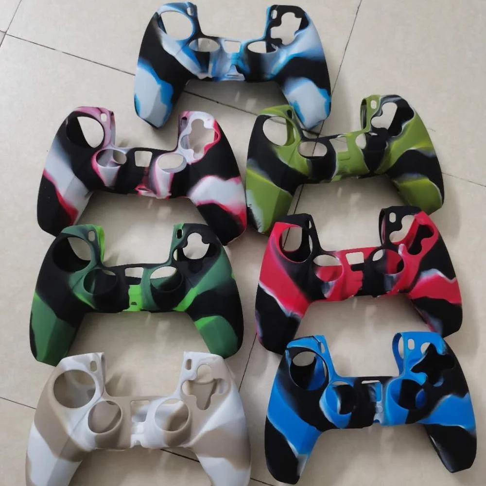 For Ps5 High Quality For Ps5 Silicon Case Camo Protective Rubber Case ...