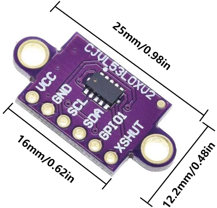 GY-530 VL53L0X VL53L1X V2 Time of Flight Laser Ranging Sensor Module