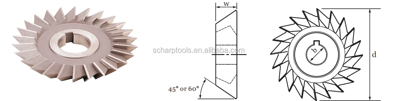 Single Angle Milling Cutter,Angular Cutter Din842 - Buy Single Angle ...
