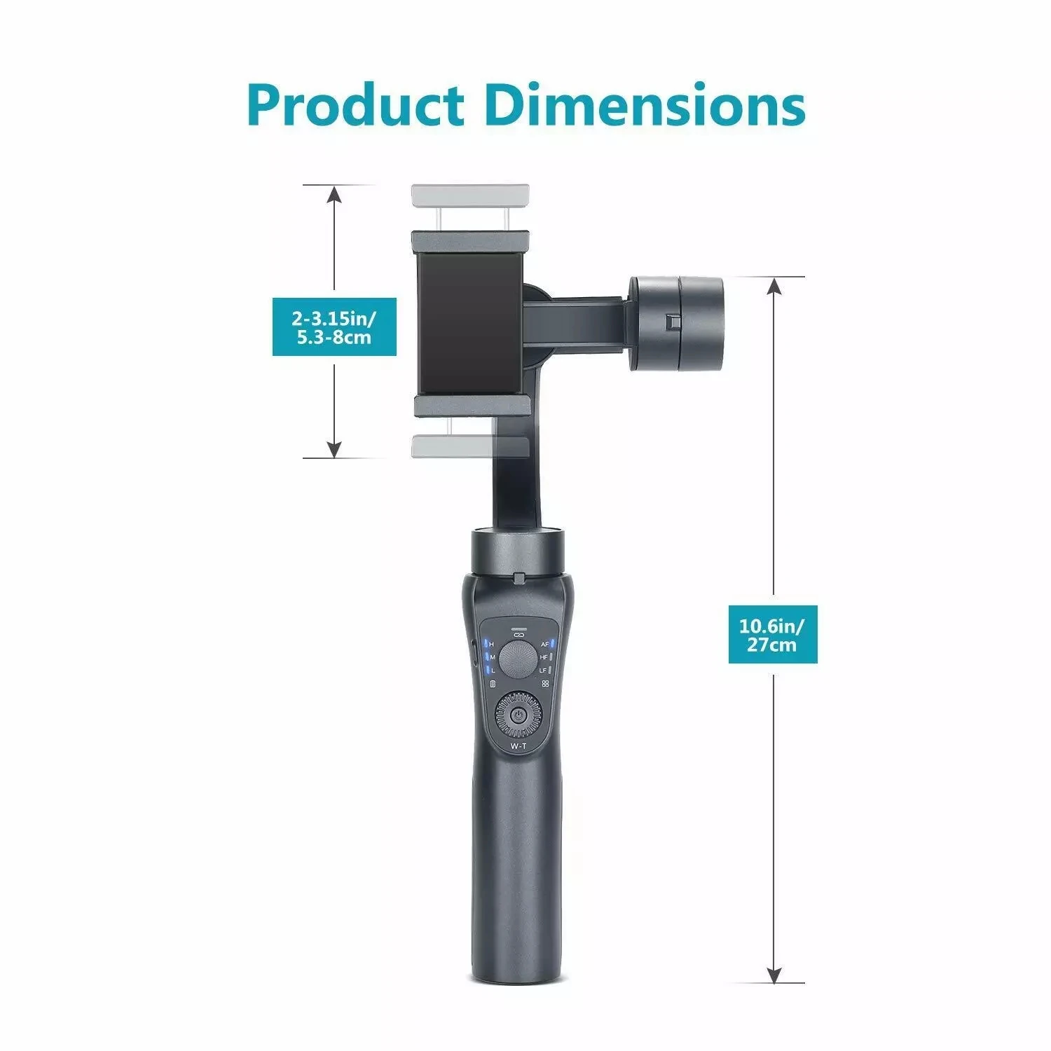 3-axis Gimbal Selfie Stick with Focus Zoom for Stable Videos