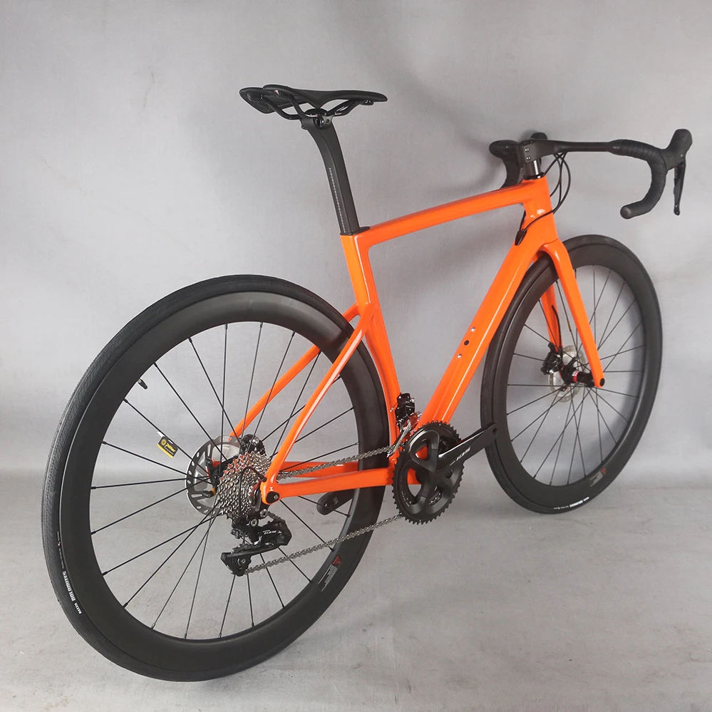 2021 New Full Carbon Complete Bike Flat Mount Disc Carbon Frame Road ...