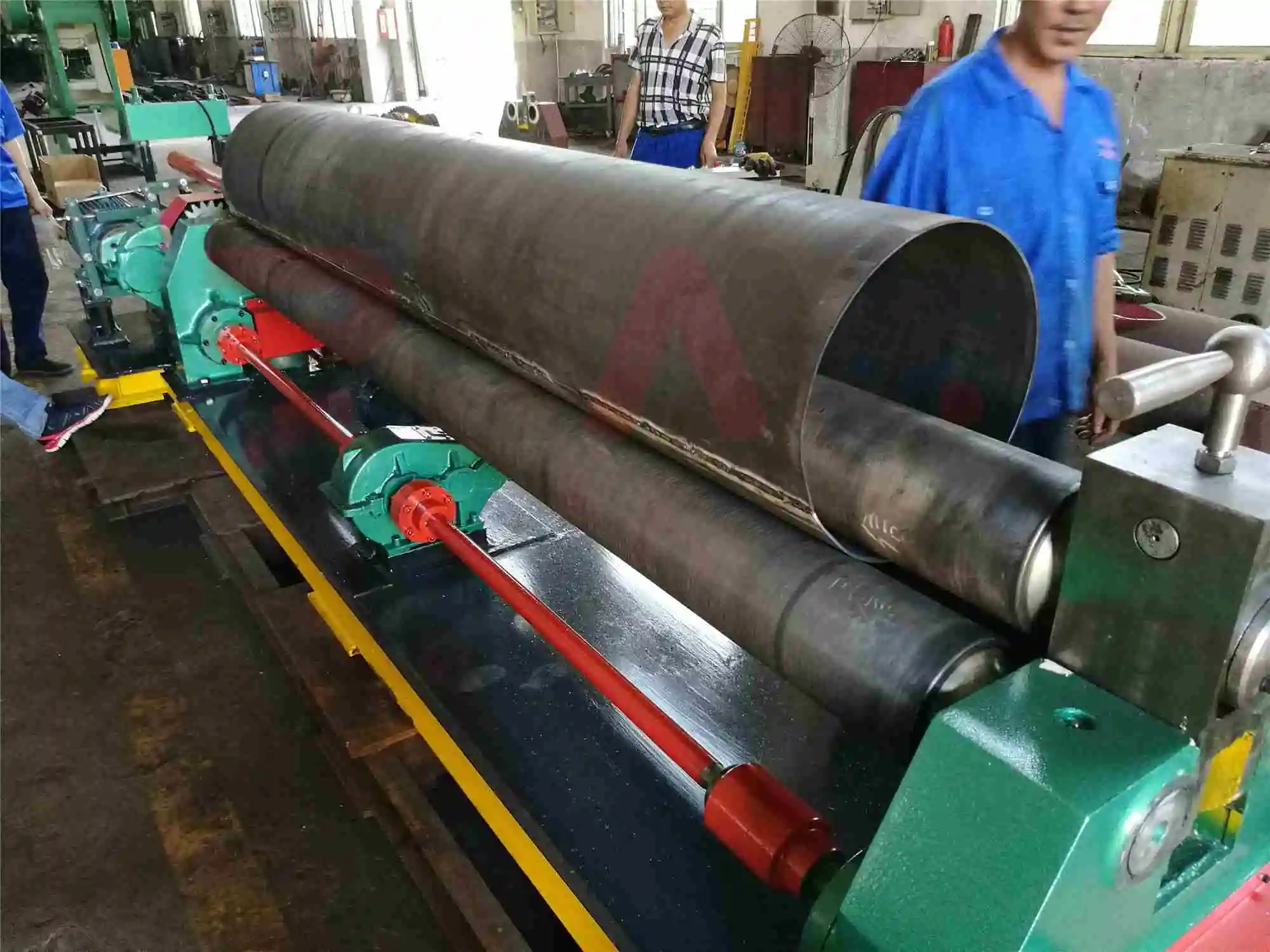 Heavy Duty Metal Steel W12 4-roll 40*3000 Mechanical Steel Rolling ...