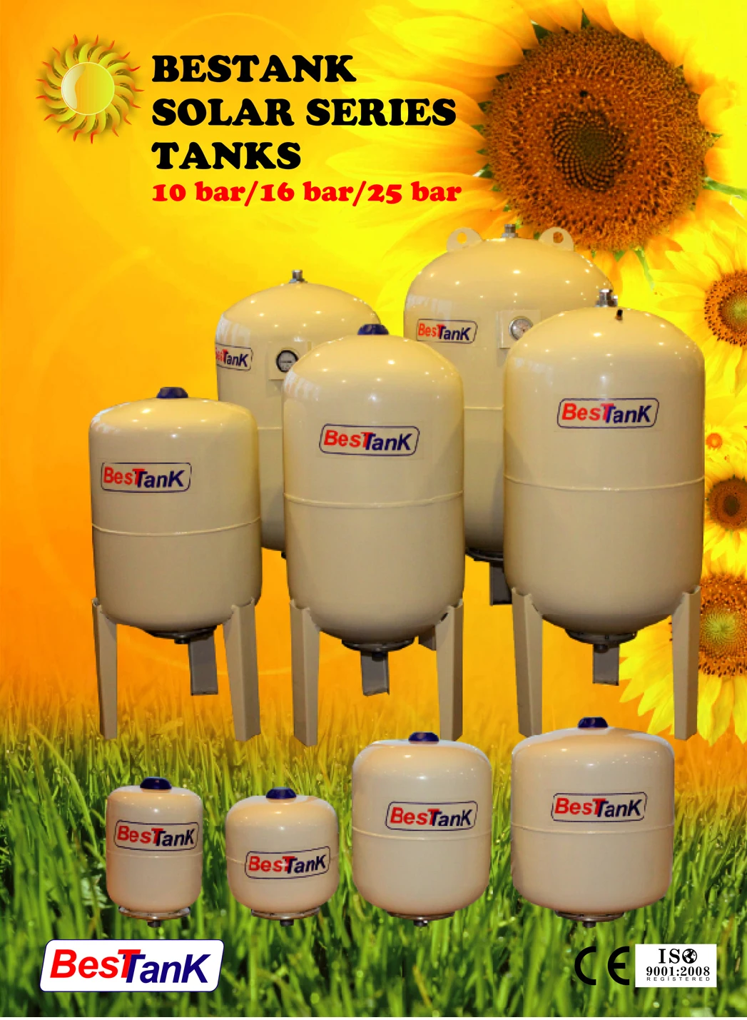 EPDM Membrane Expansion Pressure Tank - Bestank BHT-8V-S